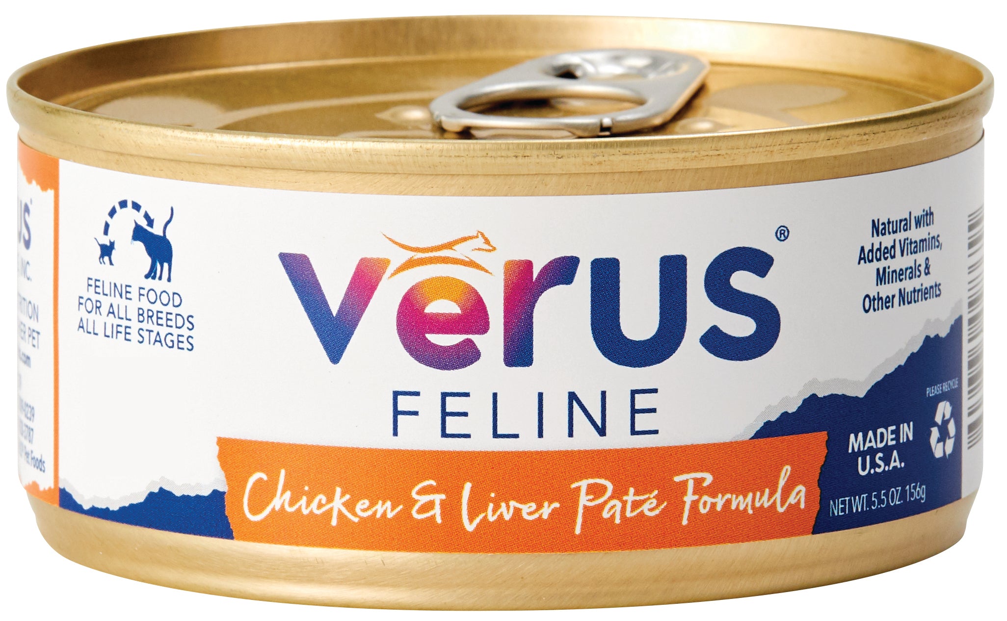 Verus Feline Chicken & Liver Pate Formula Cat Cans – Petbowlz